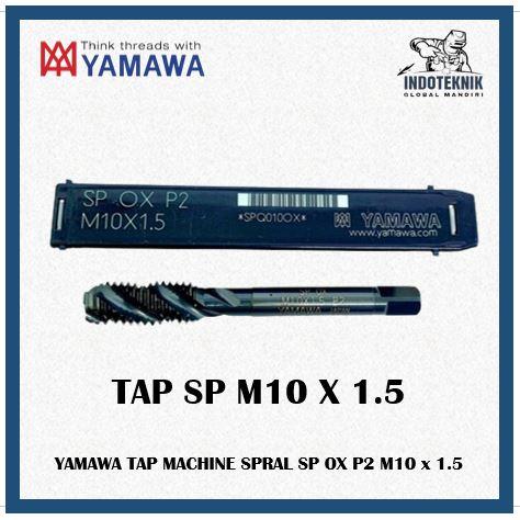 Jual YAMAWA Tap Spiral M10 x 1.5 Tap Machine Spiral M10x1.5 Tap Mesin SP Spiral Original Yamawa ...