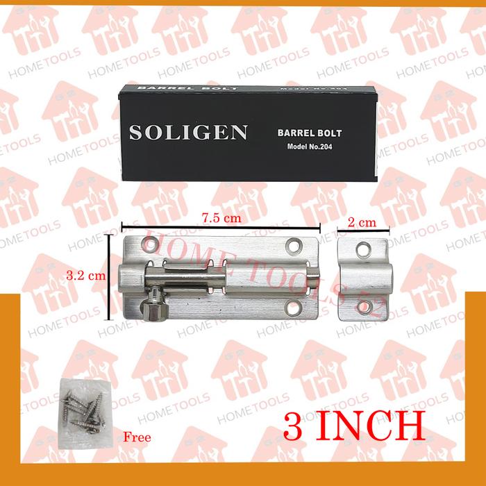 Jual Grendel Kunci Pintu / Selot Pintu Stainless Steel SOLIGEN 2" - 3 ...