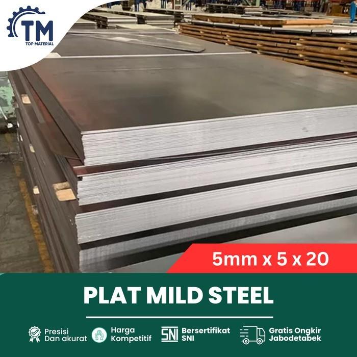 Jual Plat MS 5mm x 5 x 20 feet / 1500 x 6000mm / 150cm x 600cm / 1,5 ...