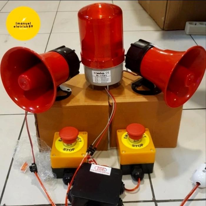Jual Sirine Emergency Bahaya Fire Alarm/Sekolah/Pabrik/Proyek Ruang ...