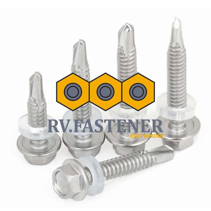 Jual BAUT ROOFING M5 / ROOFING SCREW UKURAN LENGKAP - BULK PACK - 5X40 ...