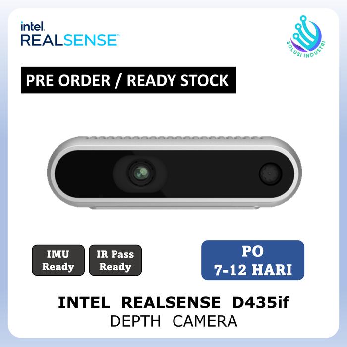 Jual Intel Realsense D435if Depth Camera / RGBD Camera + IMU + IR Pass ...