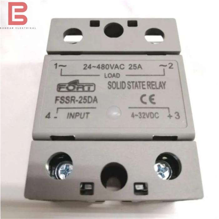 Jual SOLID STATE RELAY 1P 1 PHASE 25A FSSR-25DA / SSR DC-AC FORT ...