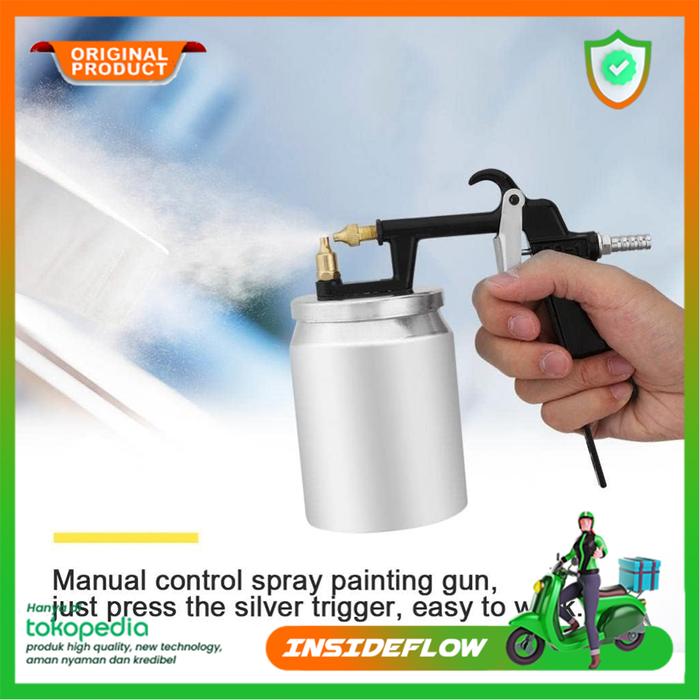 Jual Semprotan Cat Paint Spray Gun Mini Airbrush Tabung Manual 2.0mm ...