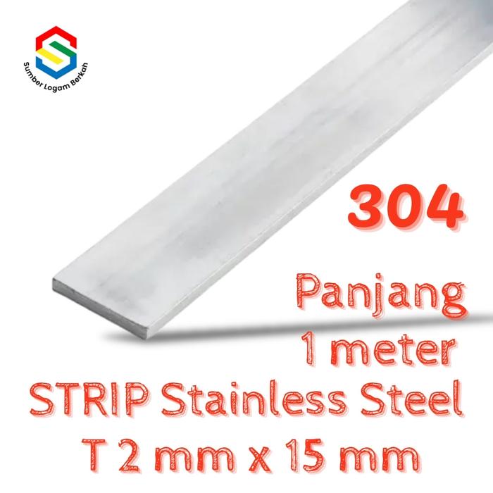 Jual plat strip 304 tebal 2mm lebar 15mm stainless steel - Kota Bandung - Sumber Logam Berkah ...