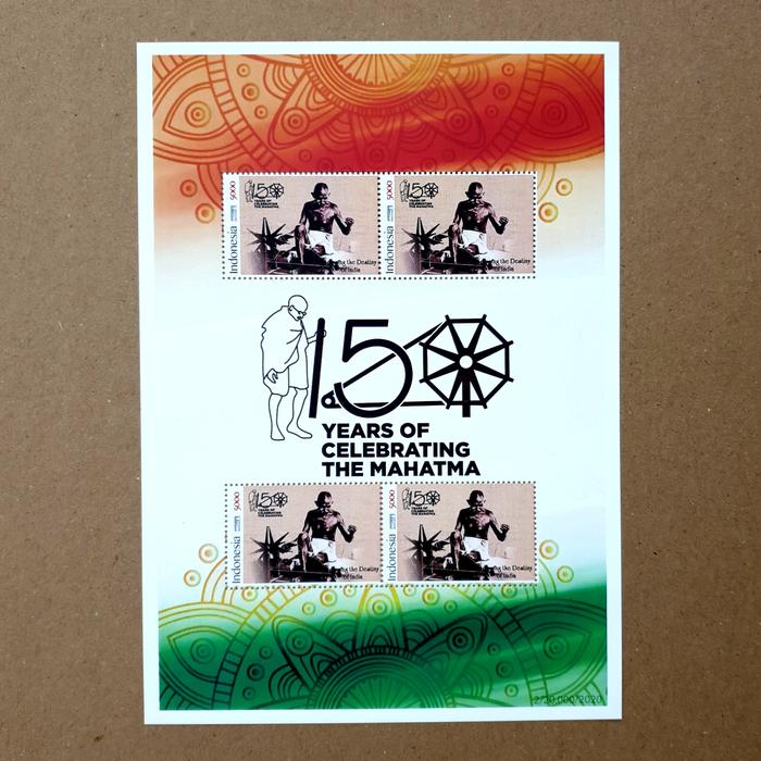 Jual Prangko INDONESIA. 150 YEARS OF CELEBRATING THE MAHATMA (Mahatma ...