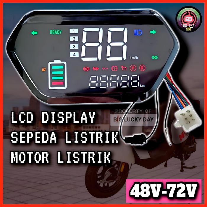 Jual display speedometer ibike 48v 60v 72v sepeda motor listrik ...