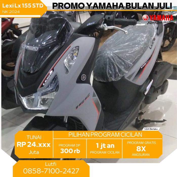 Jual Yamaha Lexi LX Grey 2024 / Motor Lexi Standar Grey / Lexi 2024 Abu DOP / Lexi LX 155 Abu ...