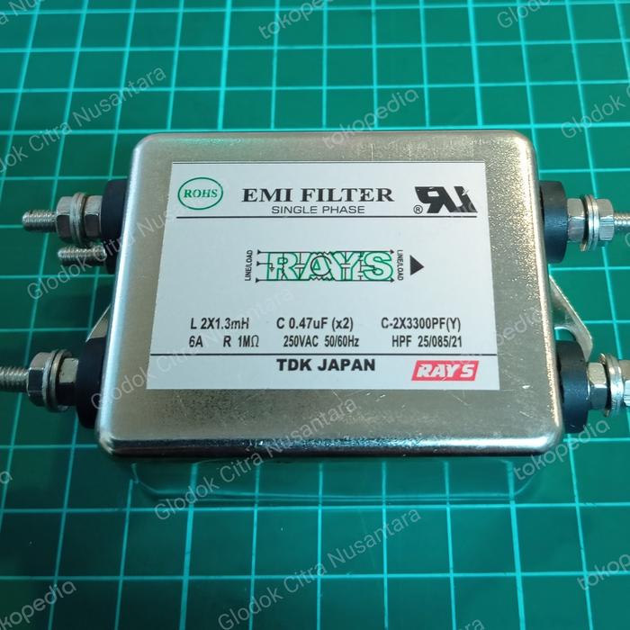 Jual Noise Filter / Emi Filter 1Phase 6A 250V Original - Jakarta Barat ...