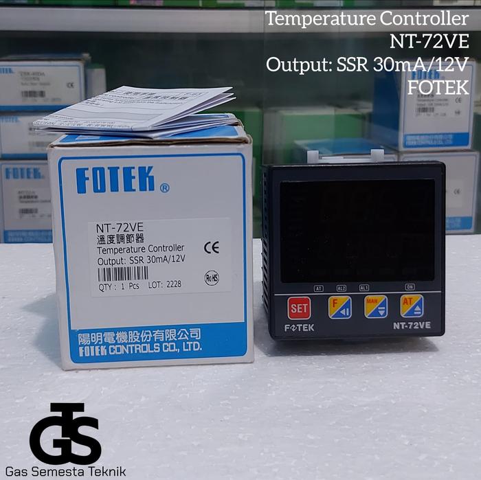 Jual TEMPERATURE CONTROLLER FOTEK NT-72VE | FOTEK NT 72VE - Kota Bekasi ...