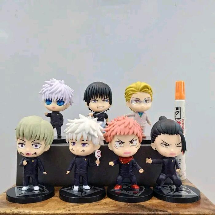 Jual mainan static figure jujutsu kaizen satoru gojo yuji itadori yuji ...