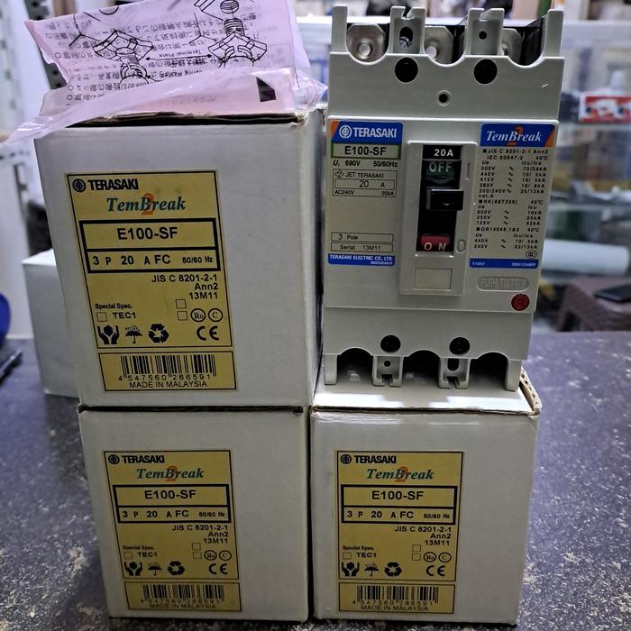 Jual MCCB TERASAKI E100-SF 3P 20A ORIGINAL - Kota Bandung - jaya bersama elektrik | Tokopedia