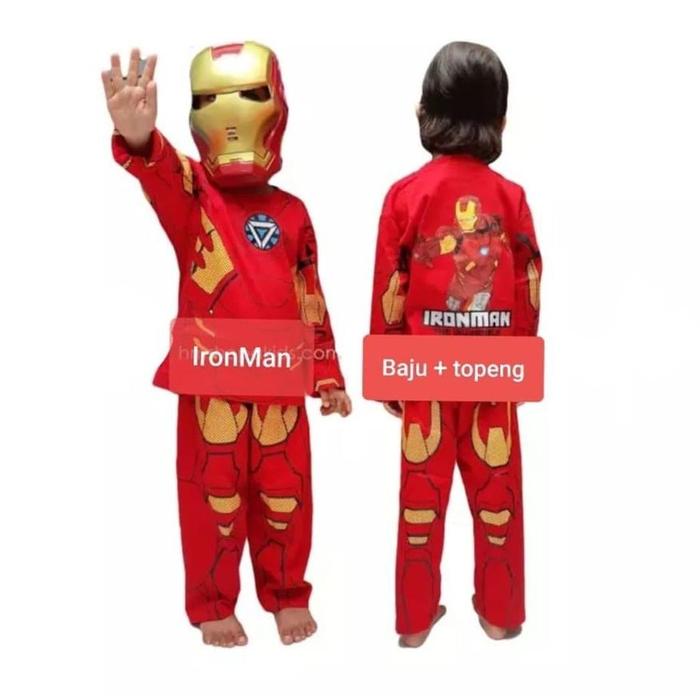 Jual ( FREE TOPENG ) Kostum baju anak superhero batman superman ...