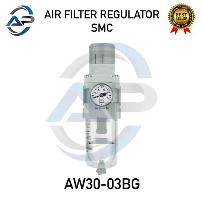 Jual AW30-03BG (AIR FILTER REGULATOR 3/8 in pressure gauge+plat besi) smc A - Jakarta Barat ...