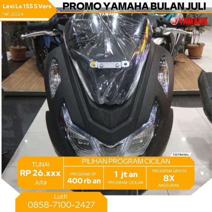 Jual Yamaha Lexi LX S Version 155 2024 Magma Black / Motor Lexi S Hitam ...