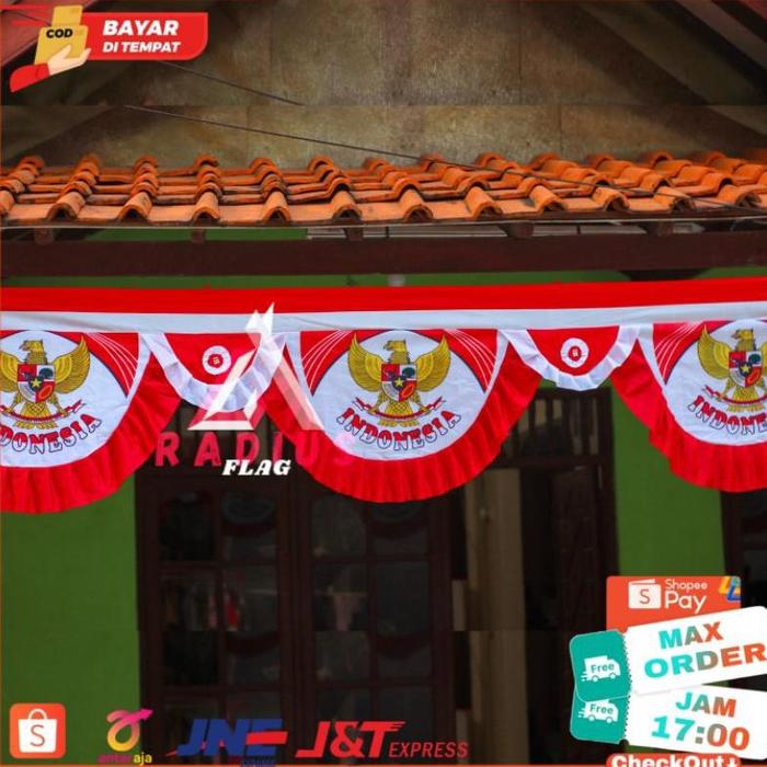 Jual BENDERA BACKGROUND GARUDA PANJANG 10 GELOMBANG - GARUDA KIPAS, 5 ...