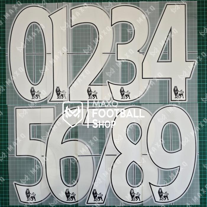 Jual [ FONT ] ANGKA LIGA INGGRIS 2007 - 2013 RETRO CUSTOME PUTIH - Kab ...