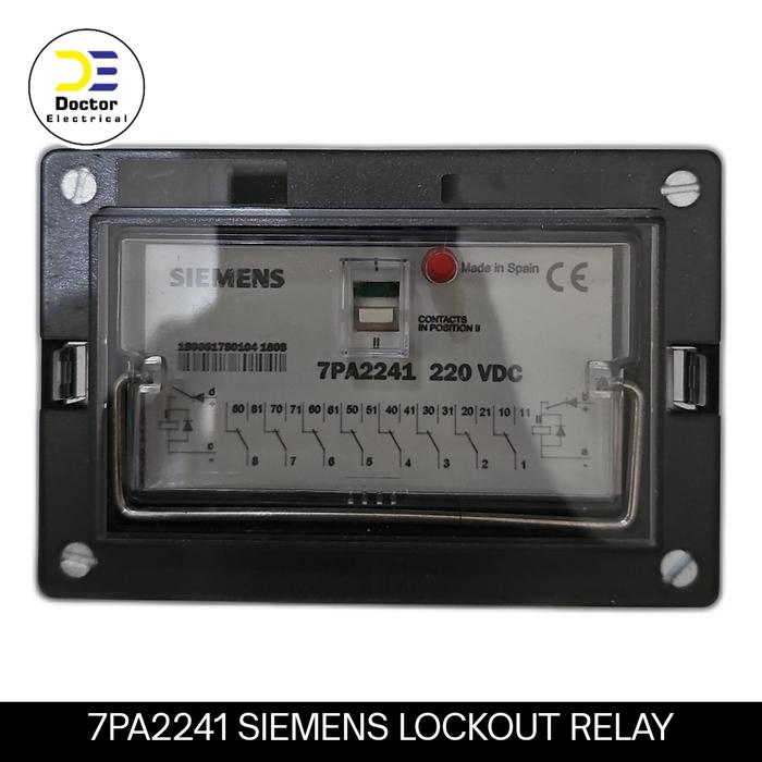 Jual SIEMENS FAST LOCKOUT RELAY 7PA2241 - 1 220 V DC FAST LOCK-OUT ...