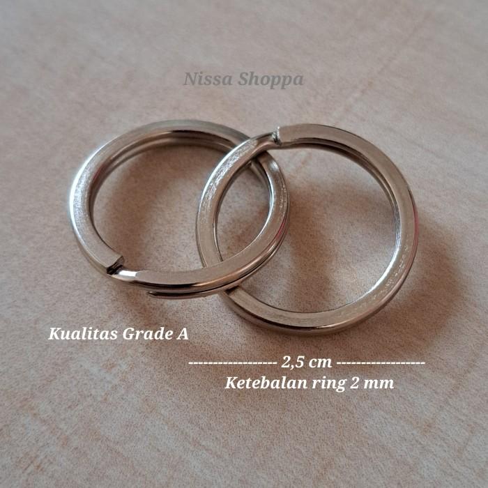 Jual Ring gepeng ring pipih gantungan kunci ready semua ukuran - Nikel ...
