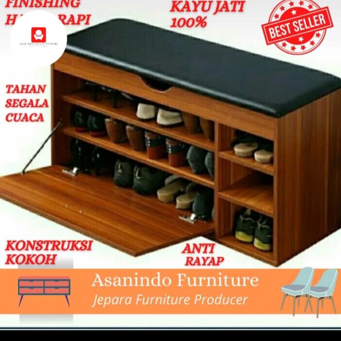 Jual Rak Sepatu Custom Model Bangku dengan Busa Minimalis ukuran ...