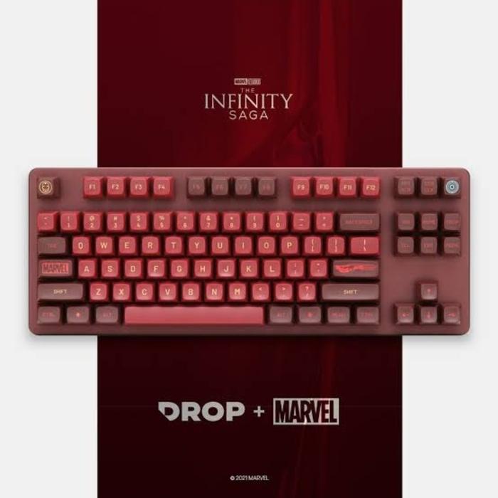 Jual DROP x MARVEL IRONMAN ABS Double Shot MT3 Profile Keycaps ...