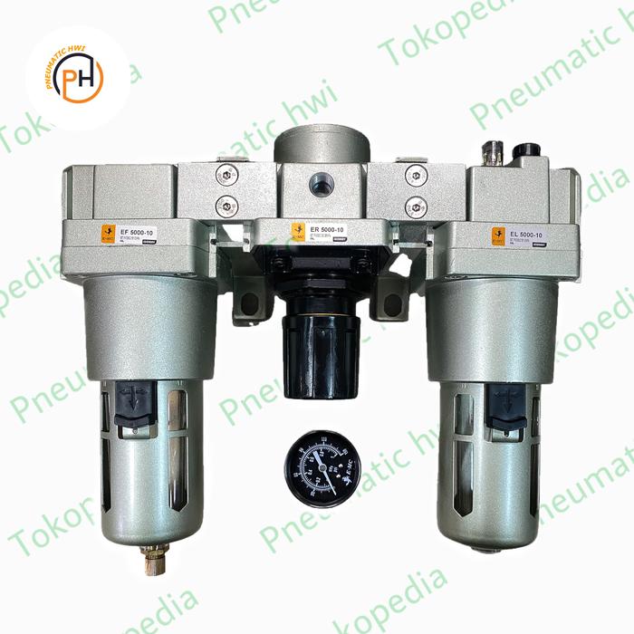 Jual AIR FILTER REGULATOR PNEUMATIC FRL 1" EC5000-10 EMC 1 INCH ...