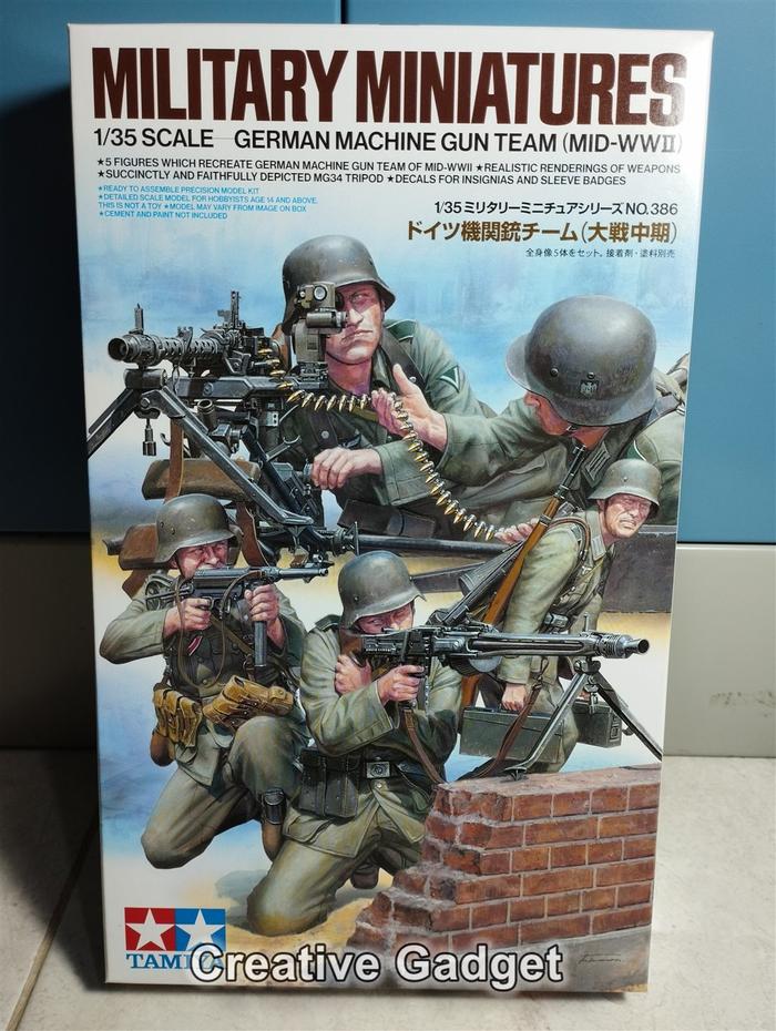 Jual German Machine Gun Team (Mid WWII) with Insignia Decal - Model Kit ...