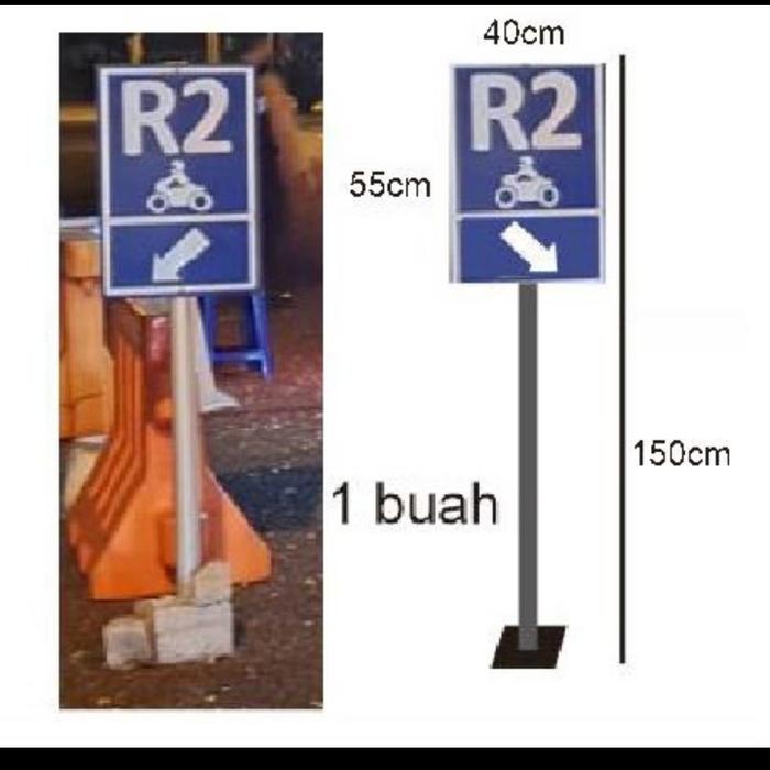 Jual Rambu Parkir customize ukuran dan gambar papan tanda nama - Kota ...