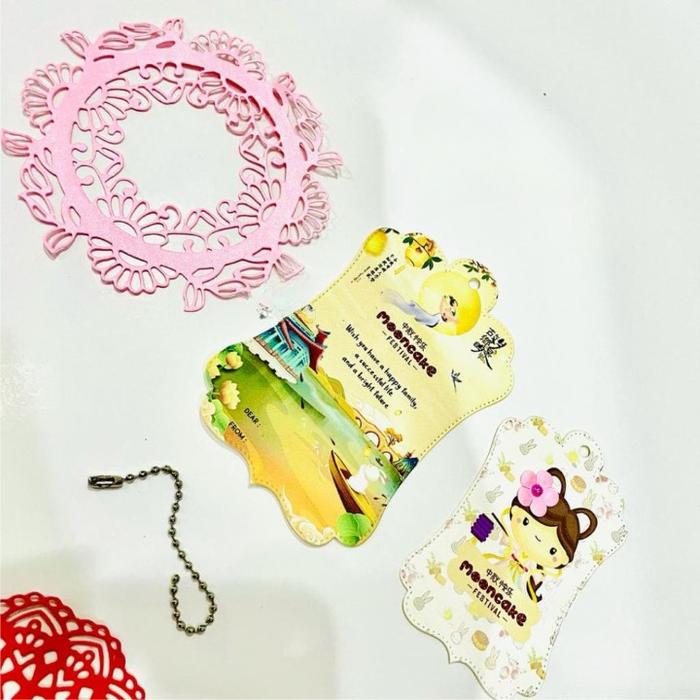 Jual hangtag mooncake tag kartu ucapan edisi happy mid autumn festival ...