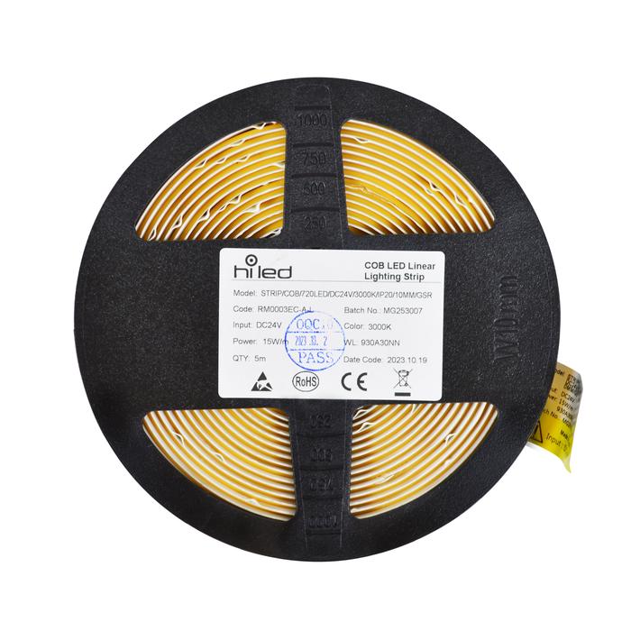 Jual HILED-STRIP COB 720LED 10mm 15WATT-24Volt - 4000K - Kota Tangerang ...