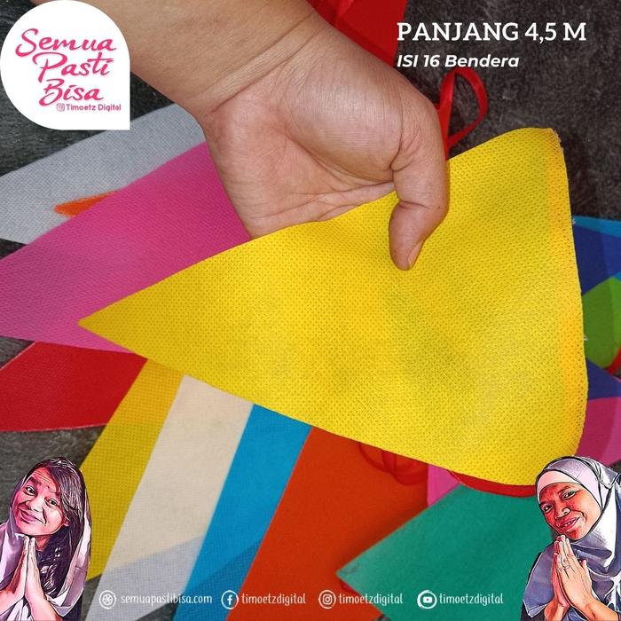 Jual Bunting Flag HUT RI / Bendera Segitiga Merah Putih / Bendera ...
