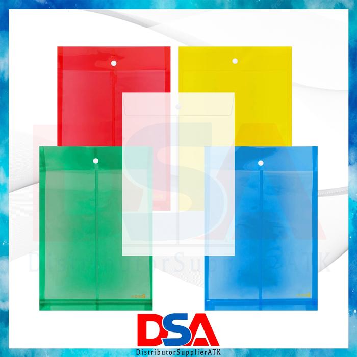 Jual MAP KANCING F4 POTRET MAP KANCING PLASTIK MAP DOKUMEN - Putih ...