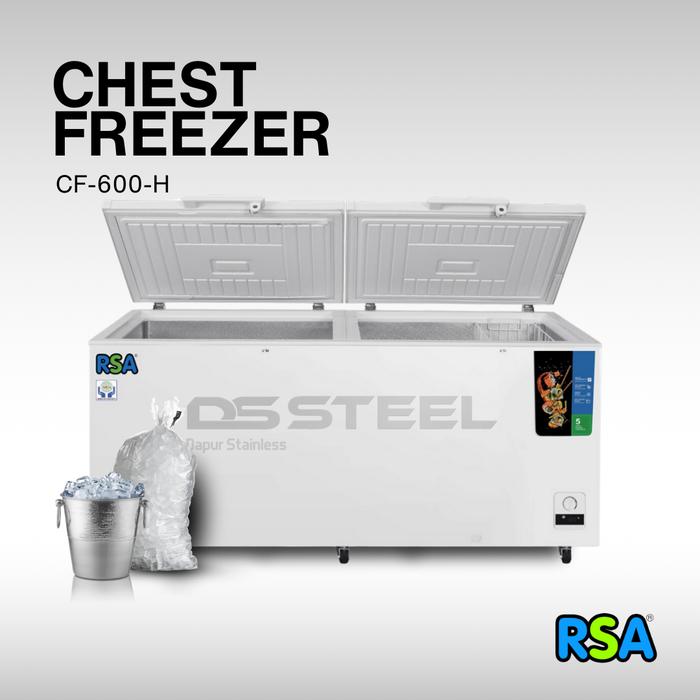 Jual RSA Chest Freezer CF-600H / Freezer Box CF 600H / Frizer Daging CF ...