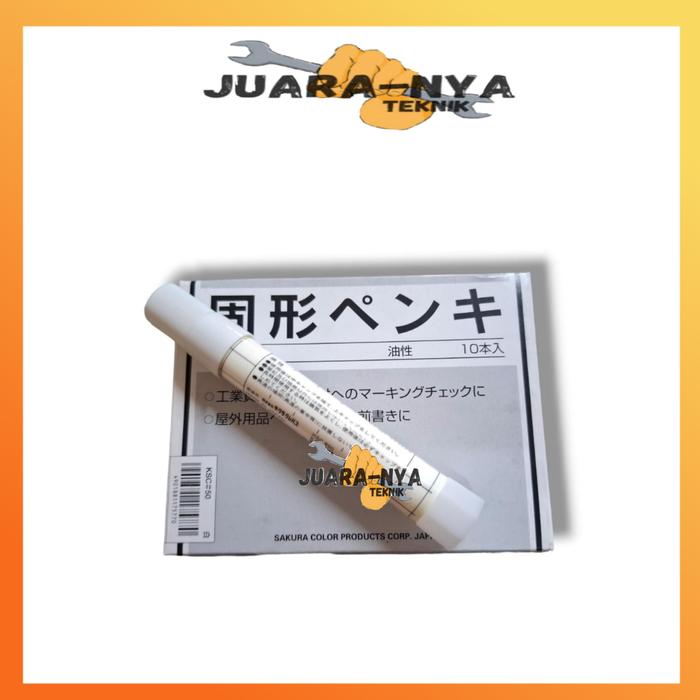 Jual SAKURA Solid Marker / Spidol Besi Baja Kayu Japan Putih / Spidol ...