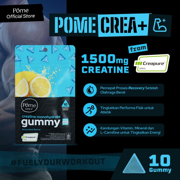 Jual Pome CREA+ (Made with Creapure) - High Protein Creatine Gummy with ...