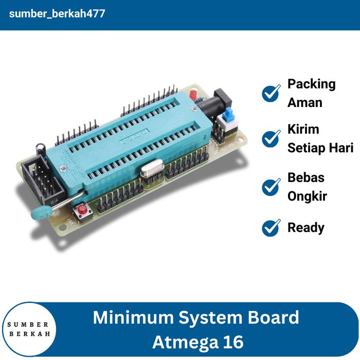 Jual MINIMUM SYSTEM BOARD ATMEGA16 - Kota Surabaya - sumber_berkah477 | Tokopedia