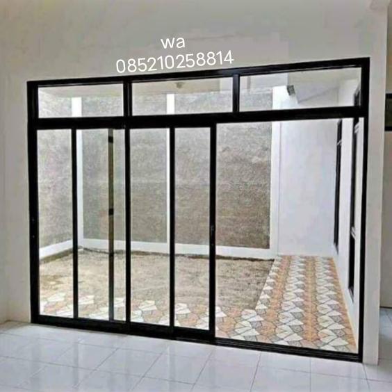 Jual Pintu sliding Aluminium 3 Daun dan Double Sekat ruangan - Kota ...