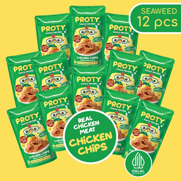 Jual PROTY Chicken Chips Rumput Laut Seaweed (Bundle 12 pcs) Snack ...