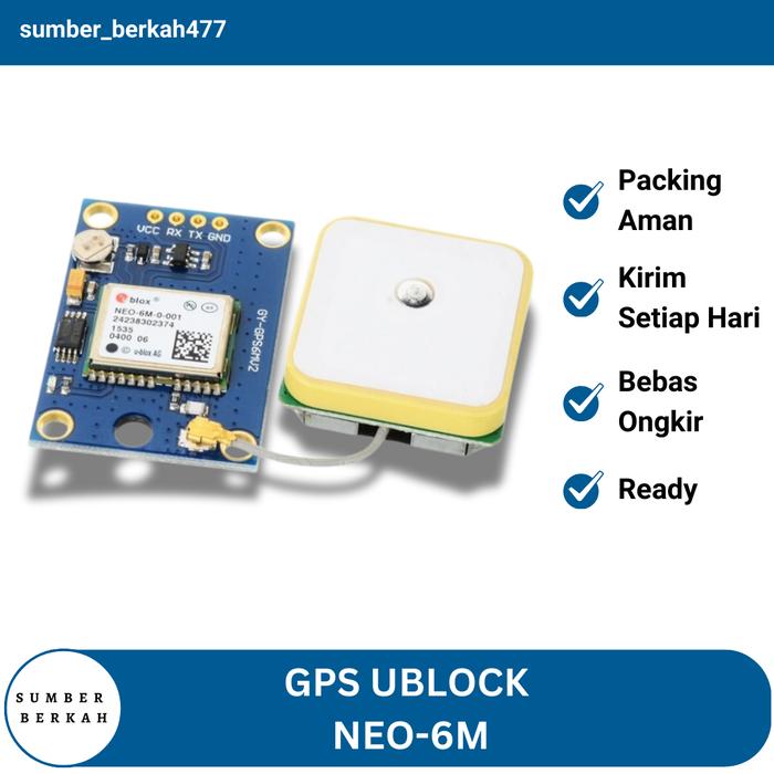 Jual GPS uBlox NEO-6M Neo6 neo6mv2 mV2 6mv2 Neo6M u-Blox Module for ...