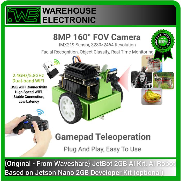Jual JetBot 2GB AI Kit AI Robot Base on Jetson Nano 2GB Developer Kit ...