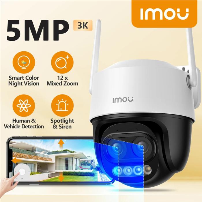Jual IP Camera Imou Wireless IPC-S7DP Cruiser Z Resolusi 5MP 12x Hybrid ...
