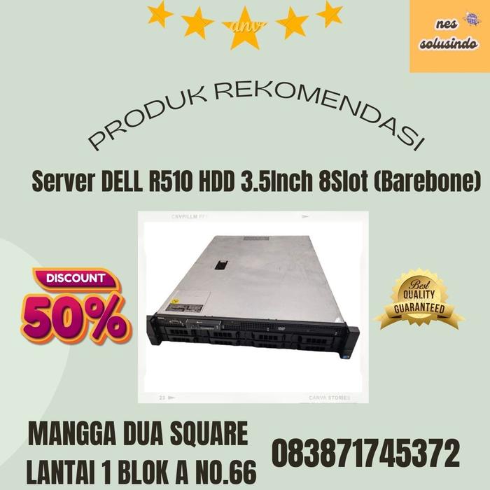 Jual ( BAREBONE ) Server DELL R510 HDD 3.5Inch 8Slot - Jakarta Utara ...