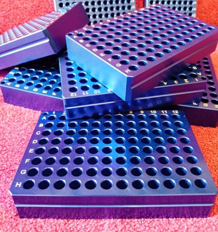 Jual Aluminium Cooling Block for PCR Tube 0.2 ml x 96 Well PCR Cooler ...