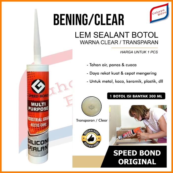 Jual lem sealant kaca speedbond Lem botol SPEED BOND lem wpc lem ...