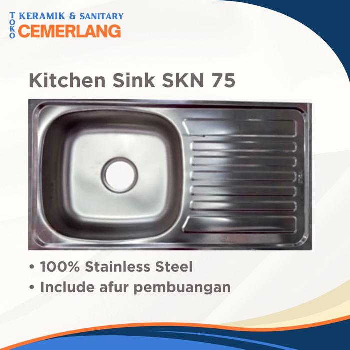 Jual Kitchen Sink / Bak Cuci Piring SKN 75 - Kab. Banyumas - Toko keramik Cemerlang | Tokopedia