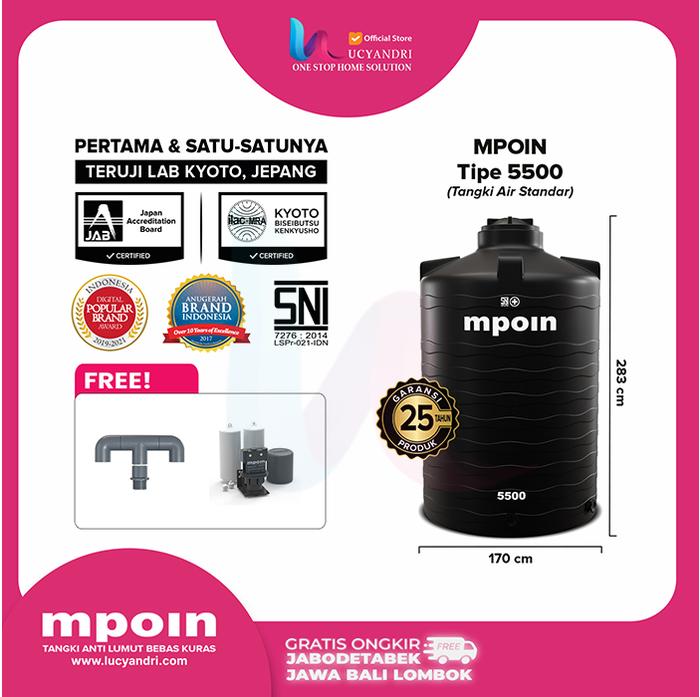 Promo Toren Air MPOIN 6000 Wave Tangki Air Tandon Tanki 6000 L Mpoin ...