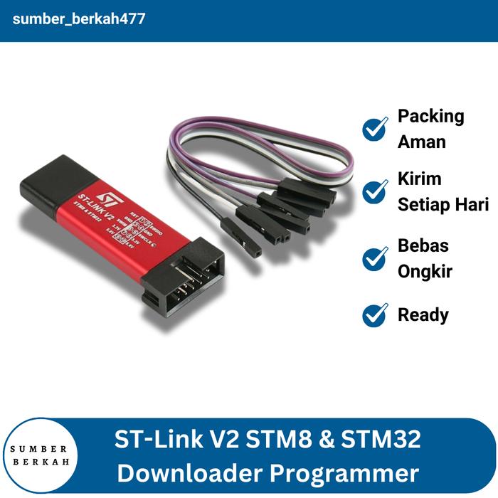 Jual St Link Stlink St Link V2 Mini Stm8 Stm32 Downloader Programmer Kota Surabaya
