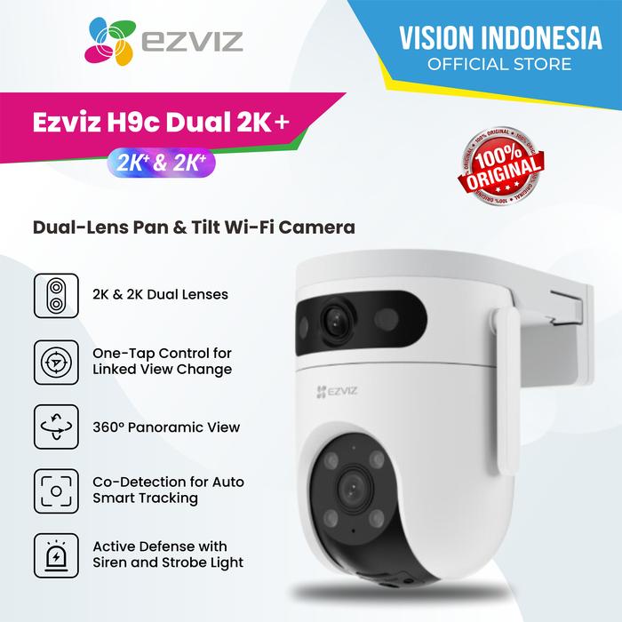 Jual EZVIZ H9C 2K+2K 3MP IP Camera CCTV Dual Lens Pan & Tilt Wi-Fi ...