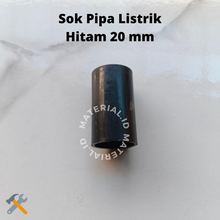 Jual Sok Hitam 20mm Conduit / Elbow / Keni Pipa Listrik Konduit 20 mm ...