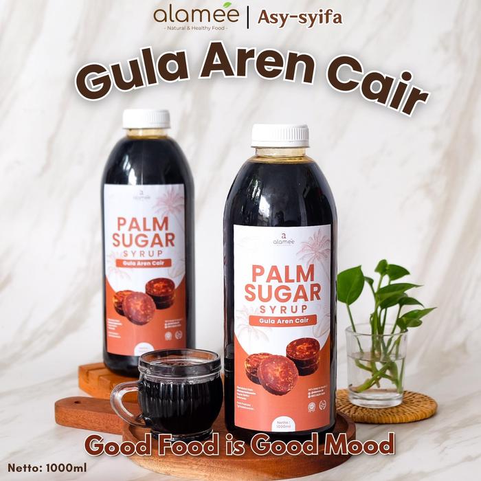 Jual Gula Aren Organik Cair Liquid Pure Murni Barista Brown Sirup Natural 1 liter ml Non MSG ...